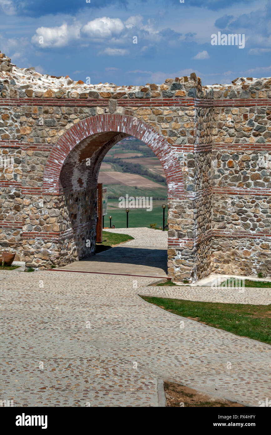 Entrance of the Ancient fortress Tsari Mali grad, Sofia Province ...