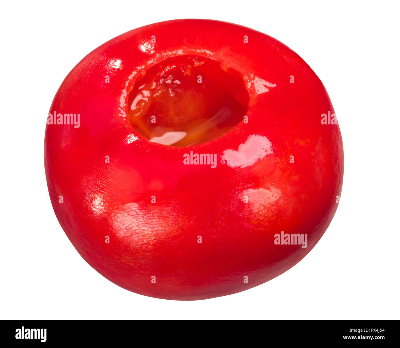 Pickled or canned cherry pepper, hollow (seeds and placenta removed ...