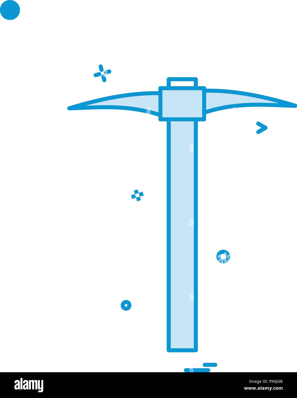 Construction worker pickaxe isolated Stock Vector Images - Alamy