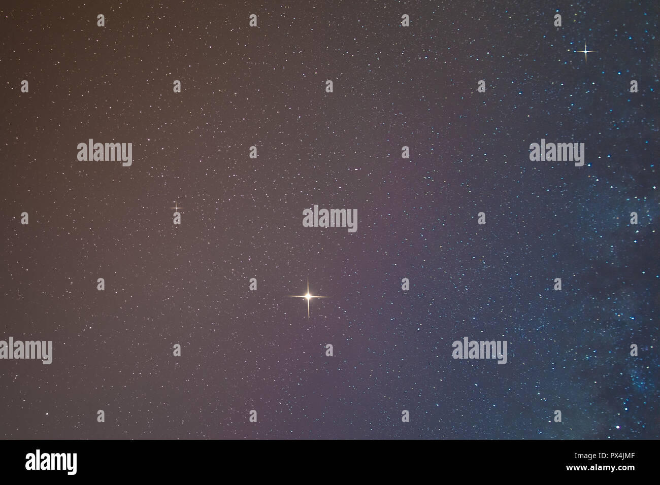 Shining stars in the night sky Stock Photo - Alamy