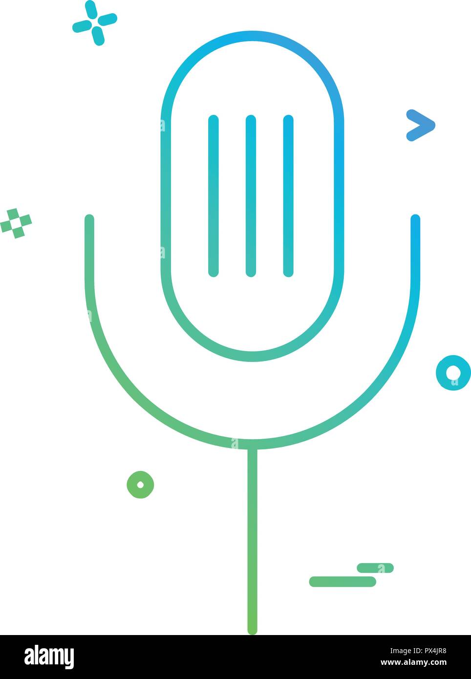 Microphone icon design vector Stock Vector Image & Art - Alamy