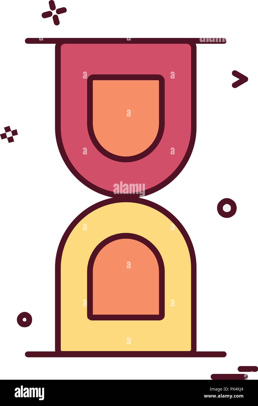 Wait icon design vector Stock Vector Image & Art - Alamy