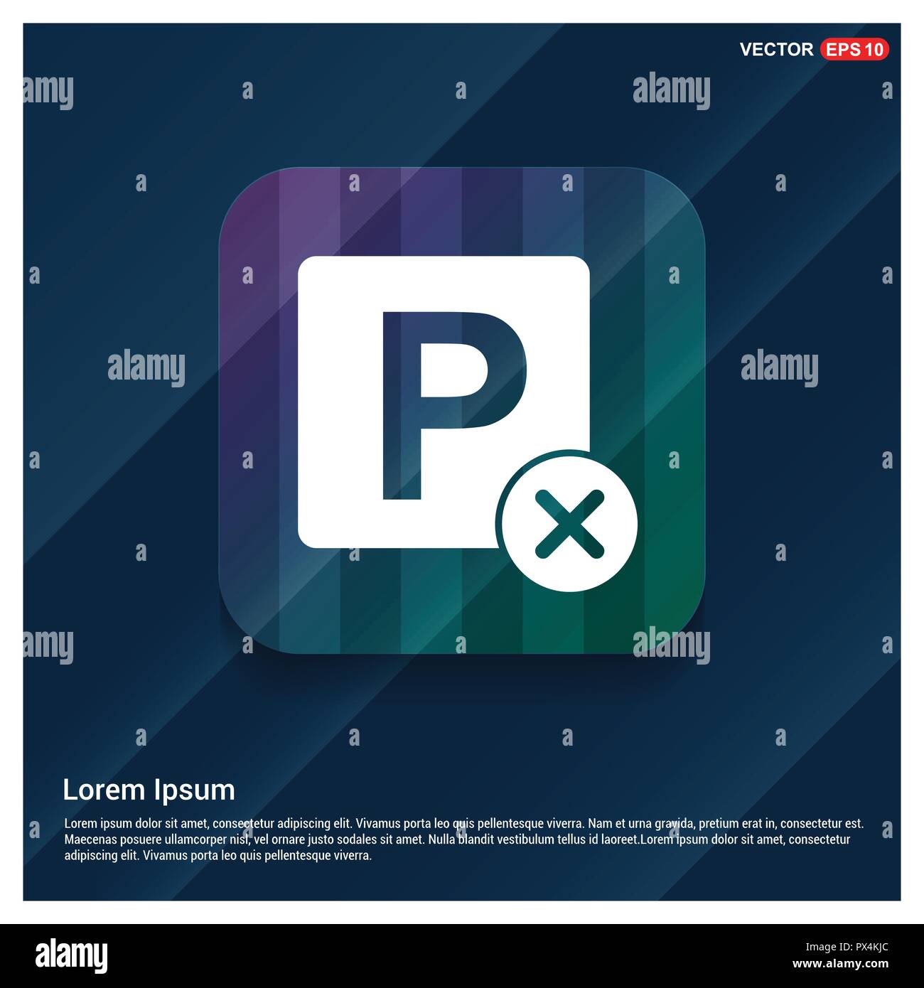 No Parking Icon Stock Vector Image & Art - Alamy