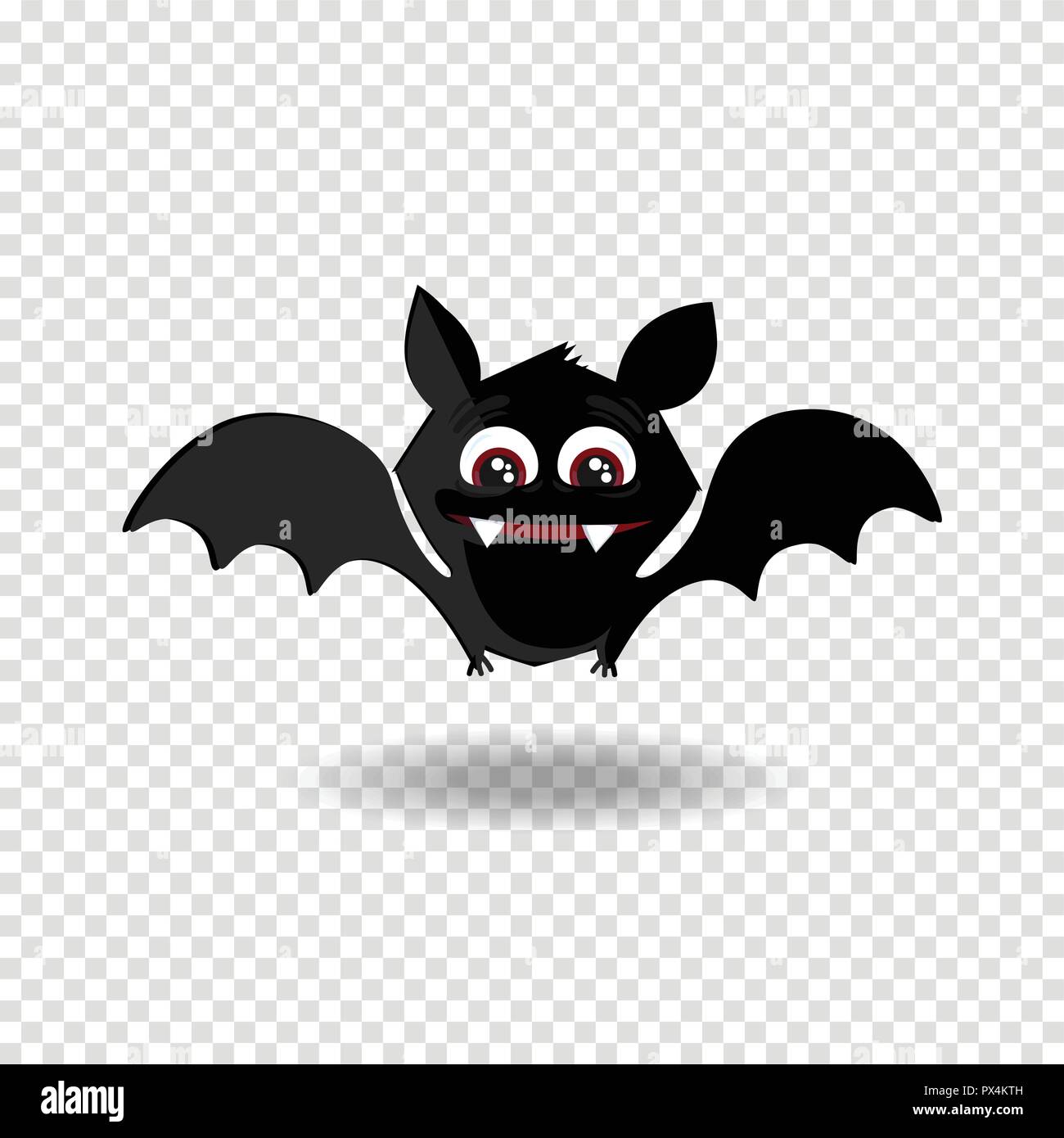 Halloween clip art character of happy flittermouse for kids party ...