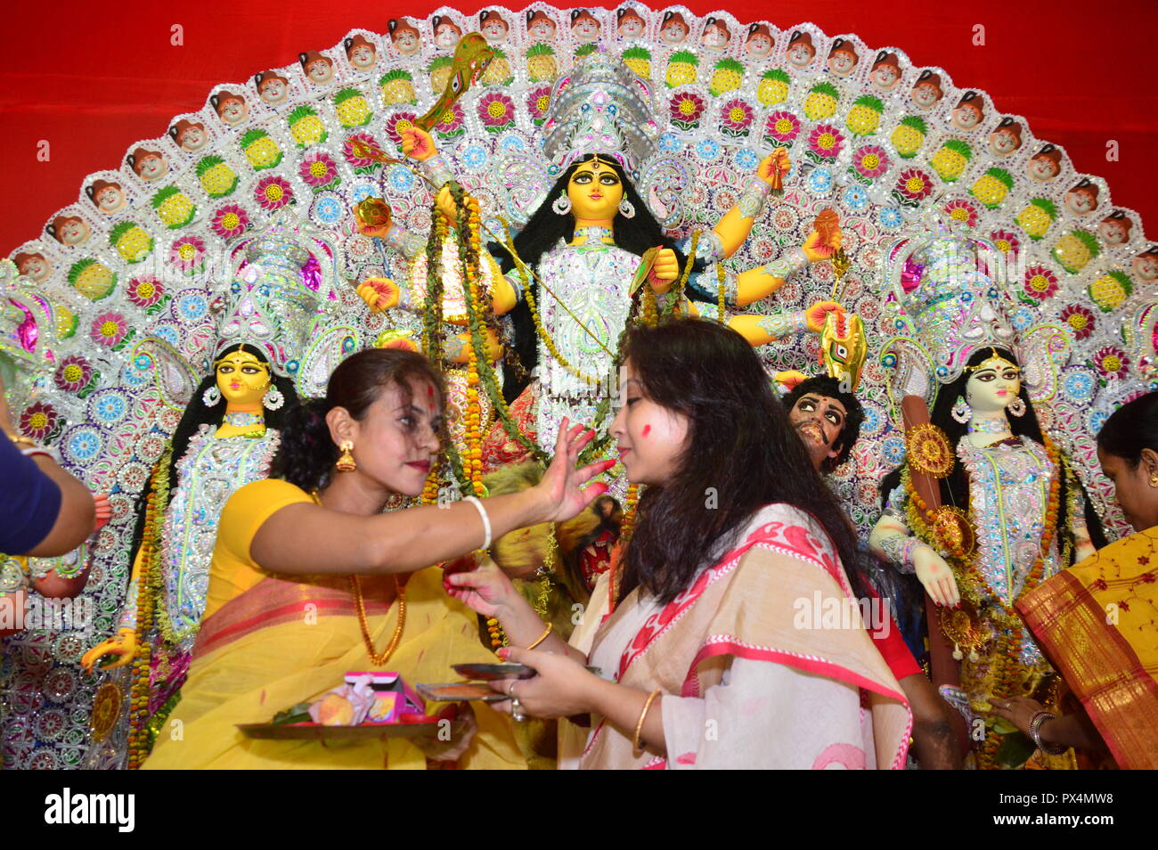 Durga Puja / Navratri in kolkata, India ends with the celebration of ...