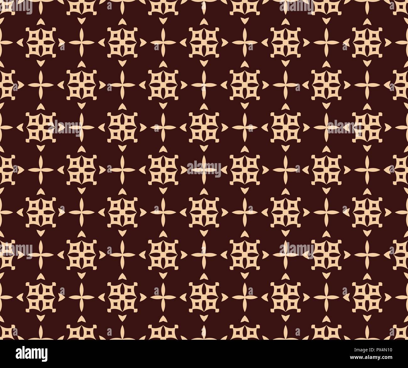 Seamless Linear Pattern With Elegant Curved Lines And Scrolls