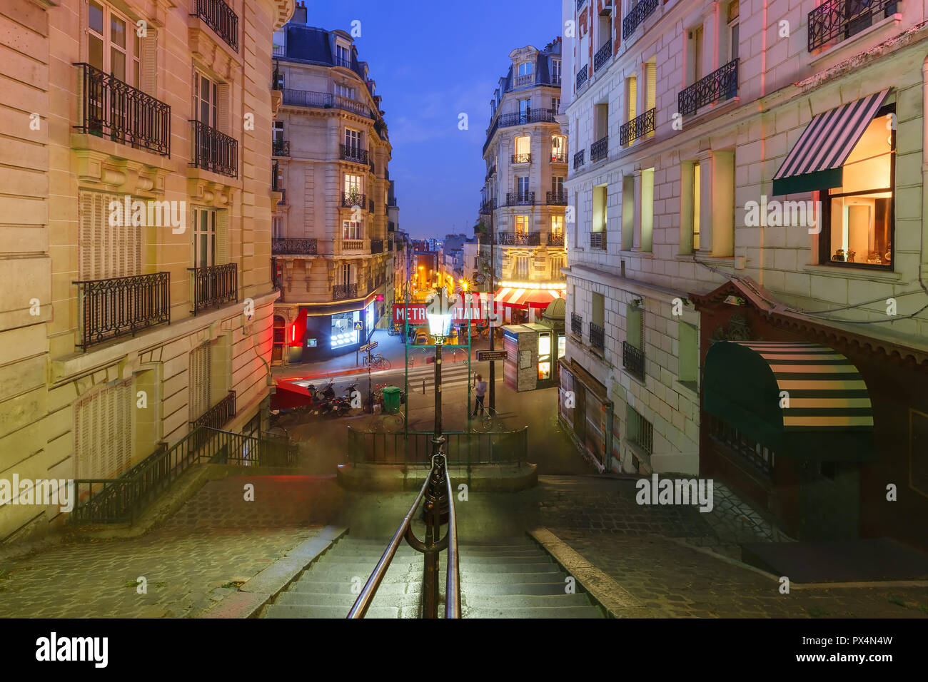 Steps staircase urban town city hi-res stock photography and images - Alamy