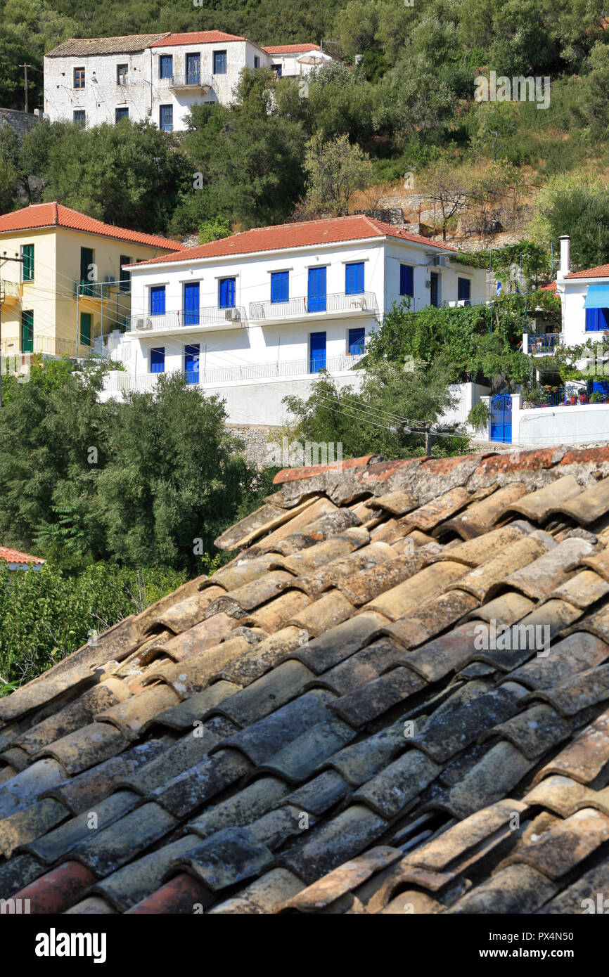 Frikes village ithaka hi-res stock photography and images - Alamy