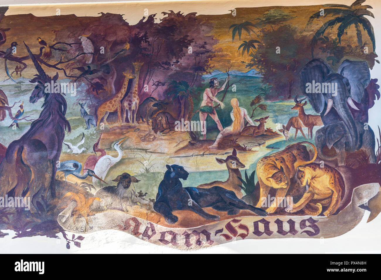 Adam animals paradise hi-res stock photography and images - Alamy