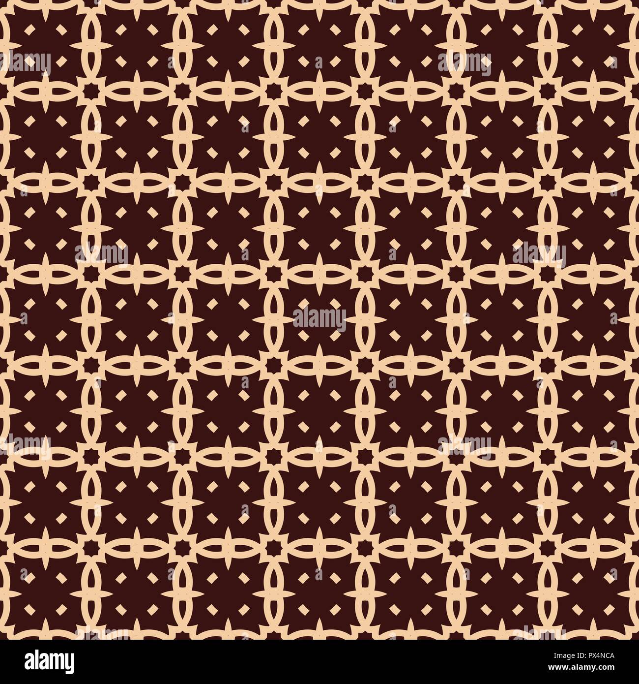 Seamless Linear Pattern With Elegant Curved Lines And Scrolls