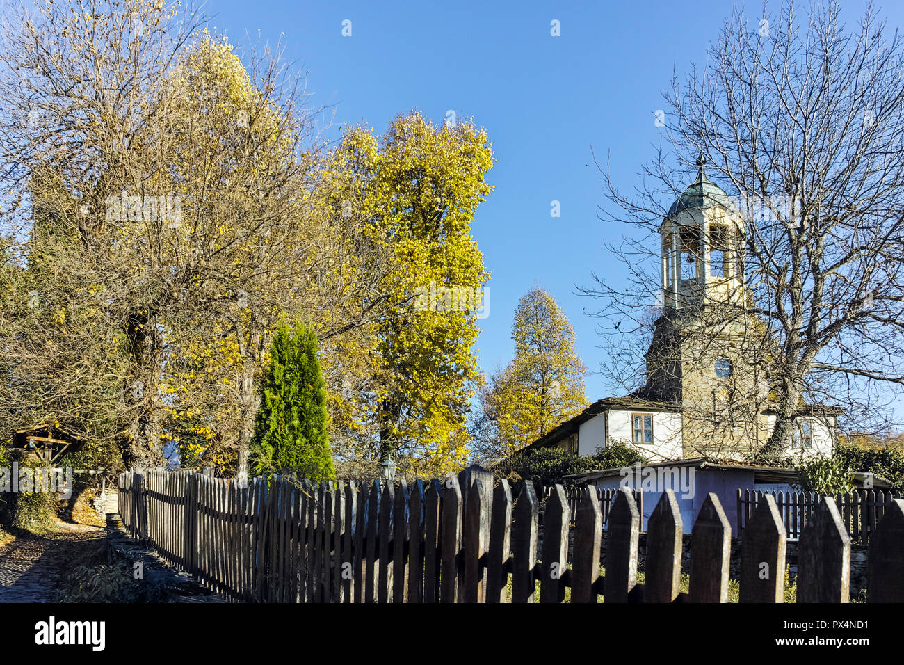 Autumn view of Architectural and historical reserve of village of ...