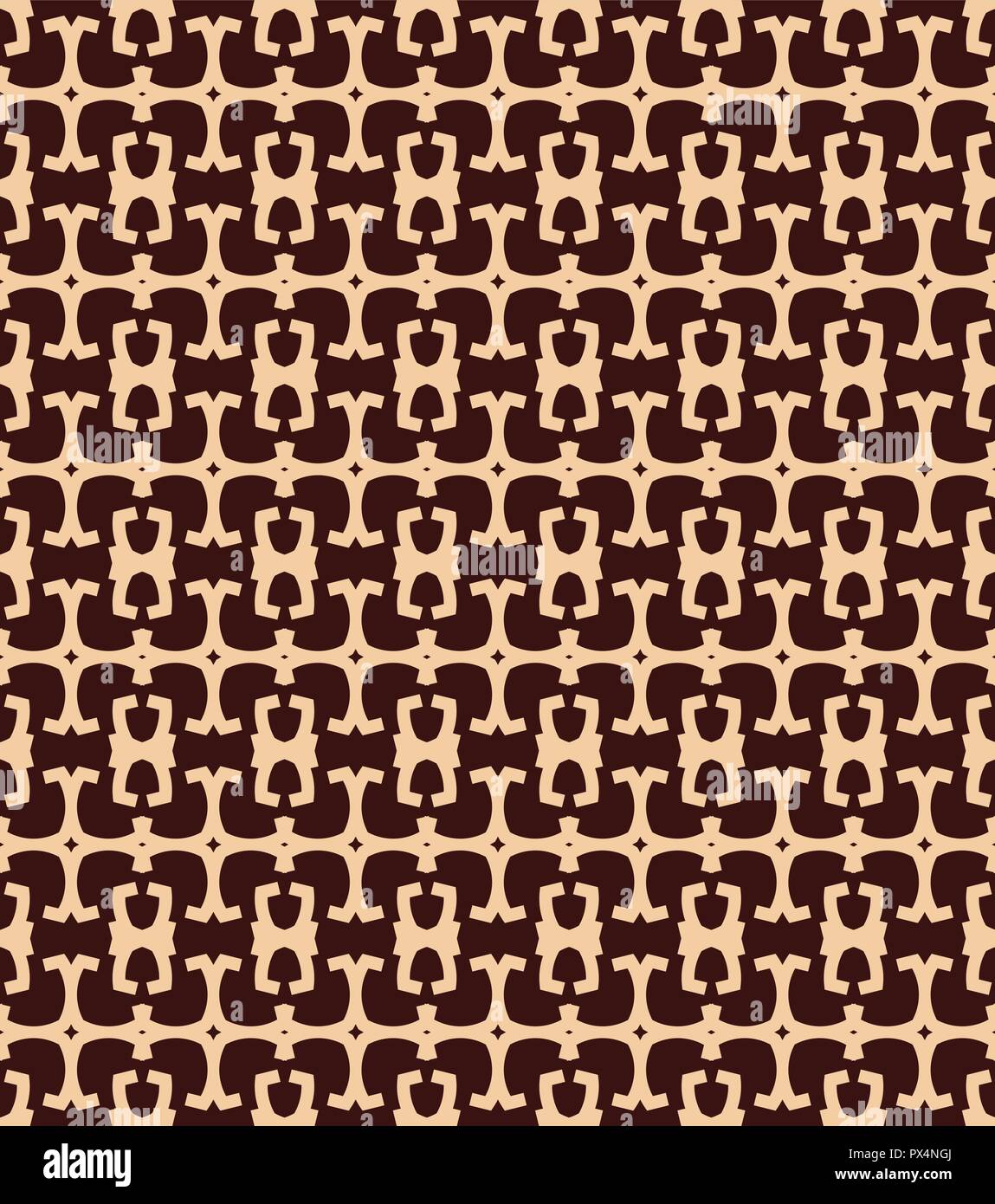 Seamless Linear Pattern With Elegant Curved Lines And Scrolls