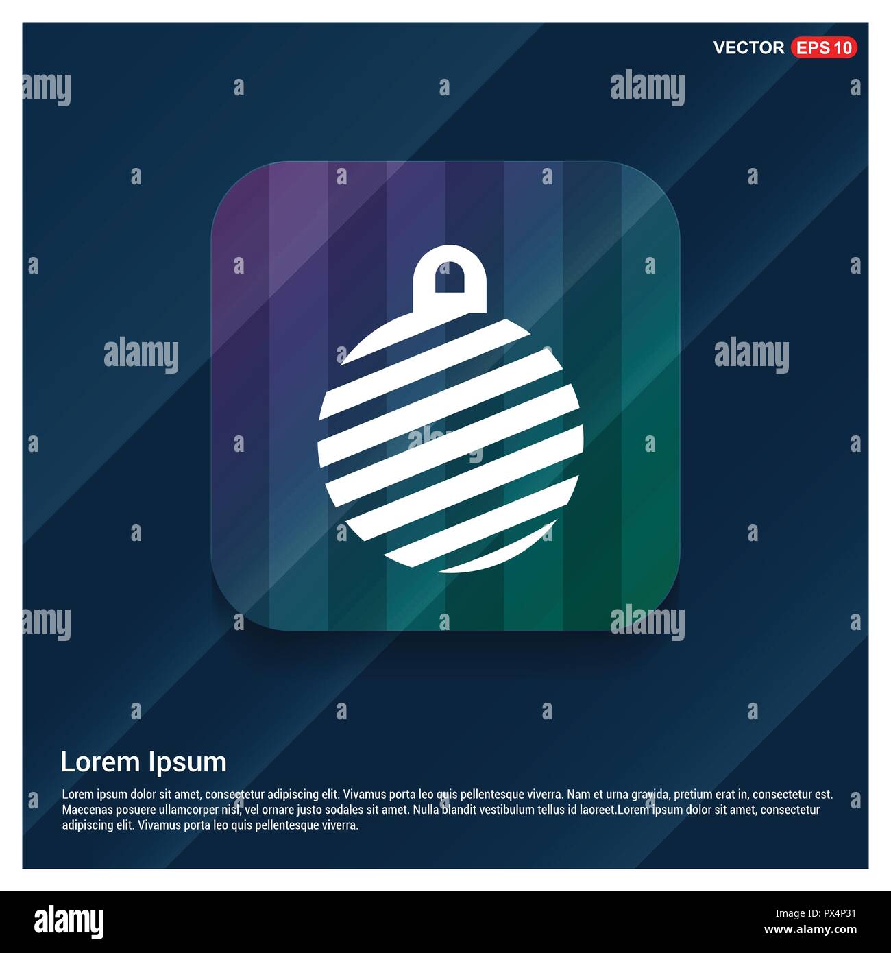 Christmas Ball Icon Stock Vector Image & Art - Alamy