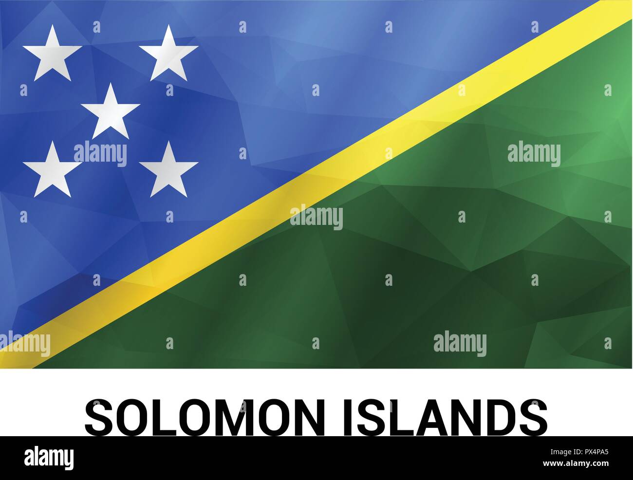 Solomon Islands Flag design vector Stock Vector Image & Art - Alamy
