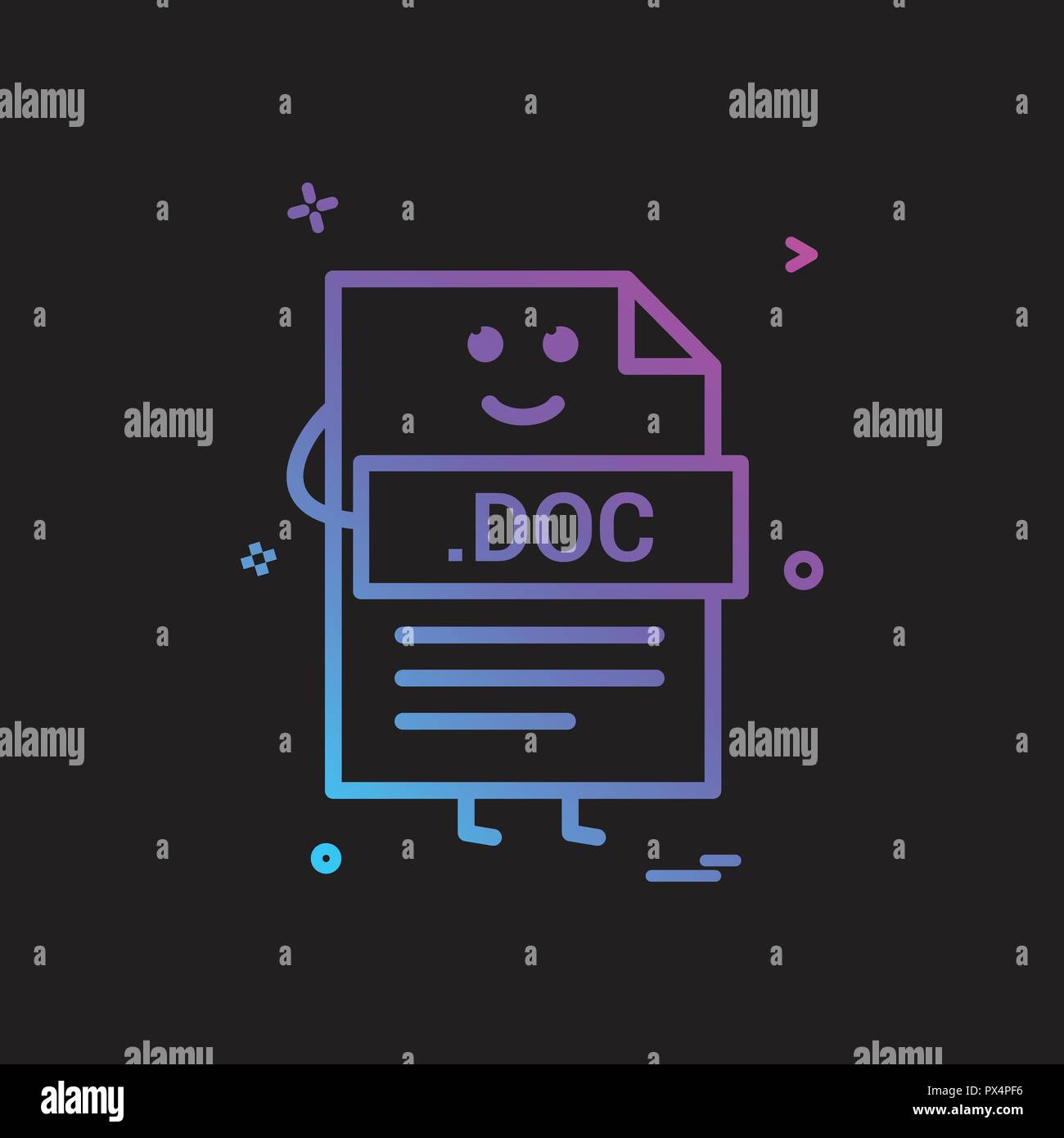 Computer doc document file format type icon vector design Stock Vector ... Computer doc document file format type icon vector design Stock Vector ...