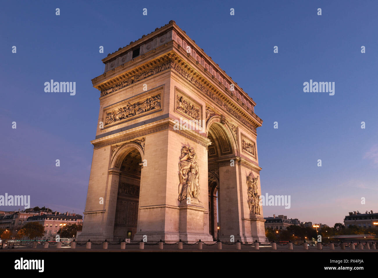 The Triumphal Arch is one of the most famous monuments in Paris. It ...