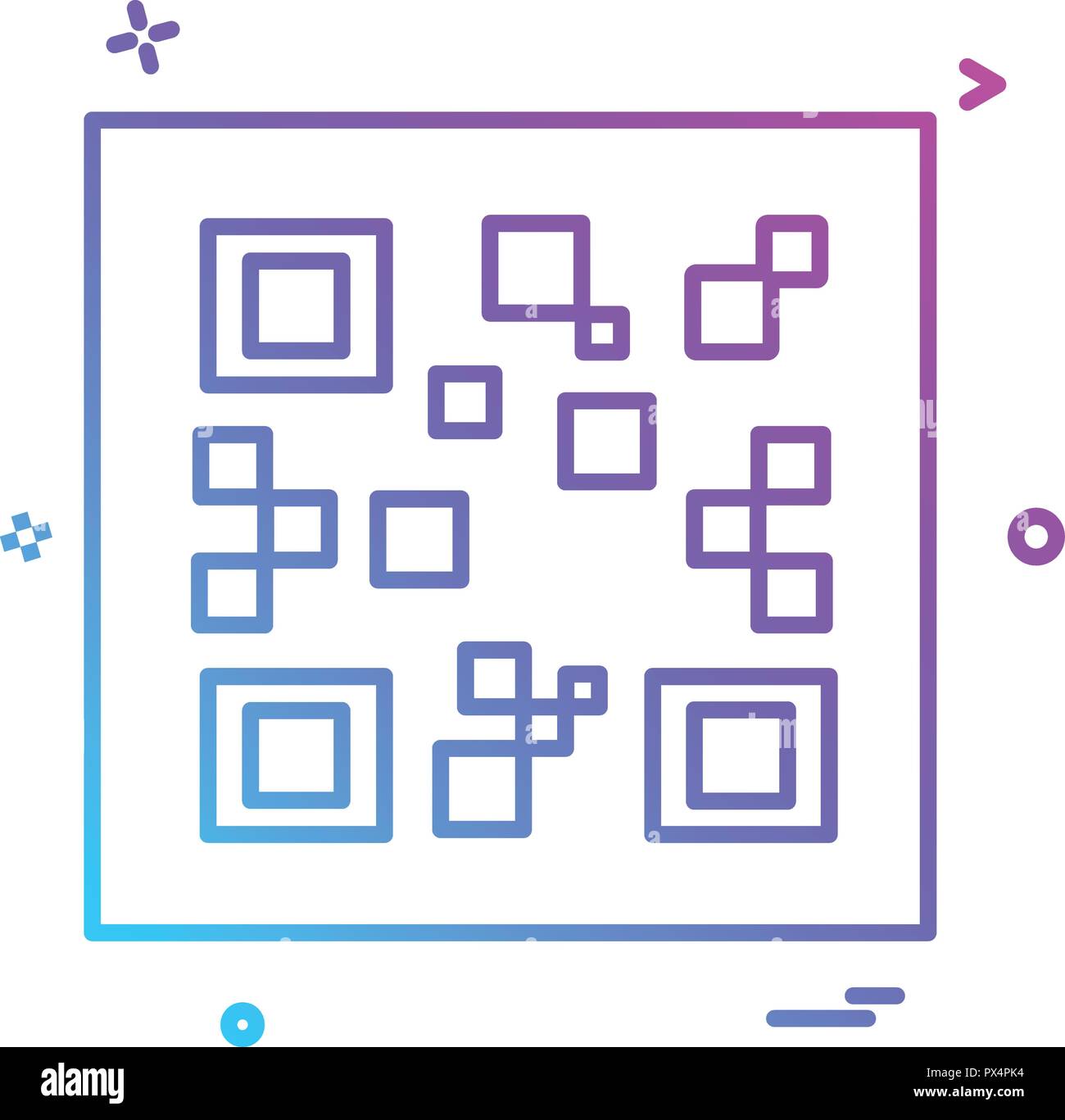 QR code icon design vector Stock Vector Image & Art - Alamy