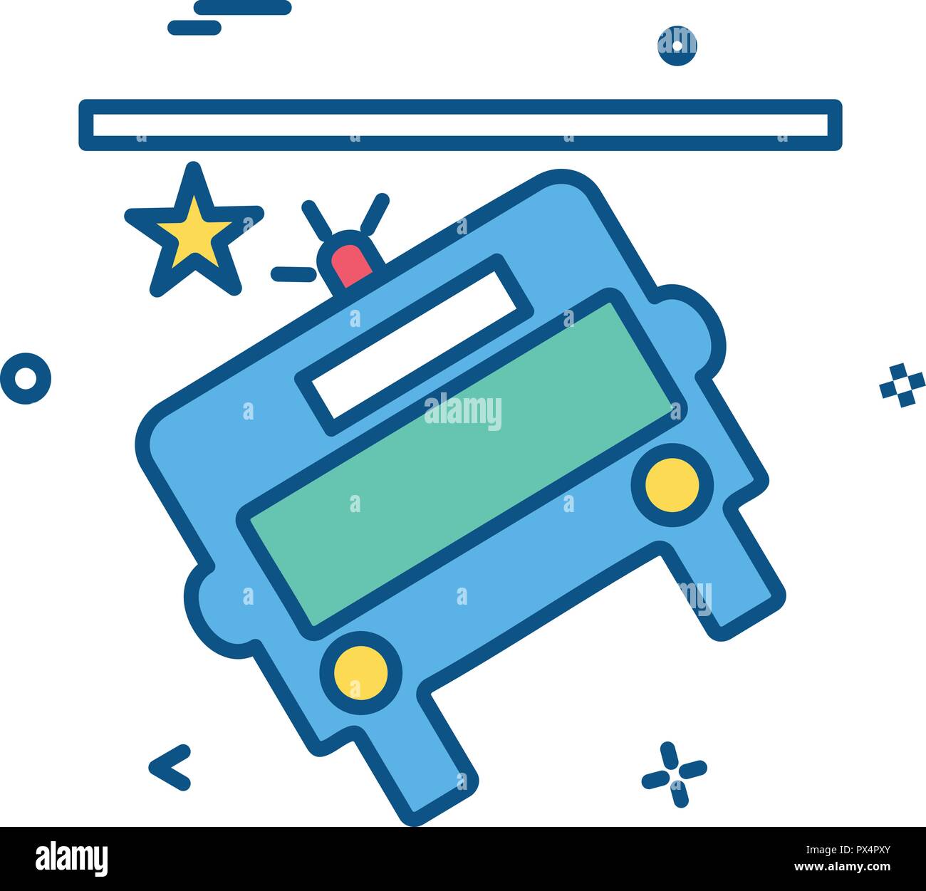 Bus accident icon design vector Stock Vector Image & Art - Alamy