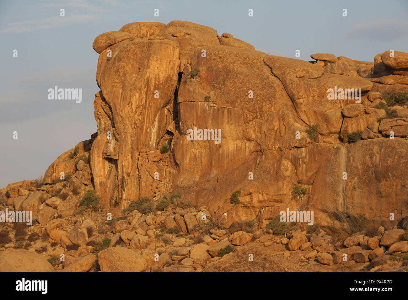 Bull's Party and Elephant's Head, Ameib Farm, Erongo Gebirge, Namibia ...