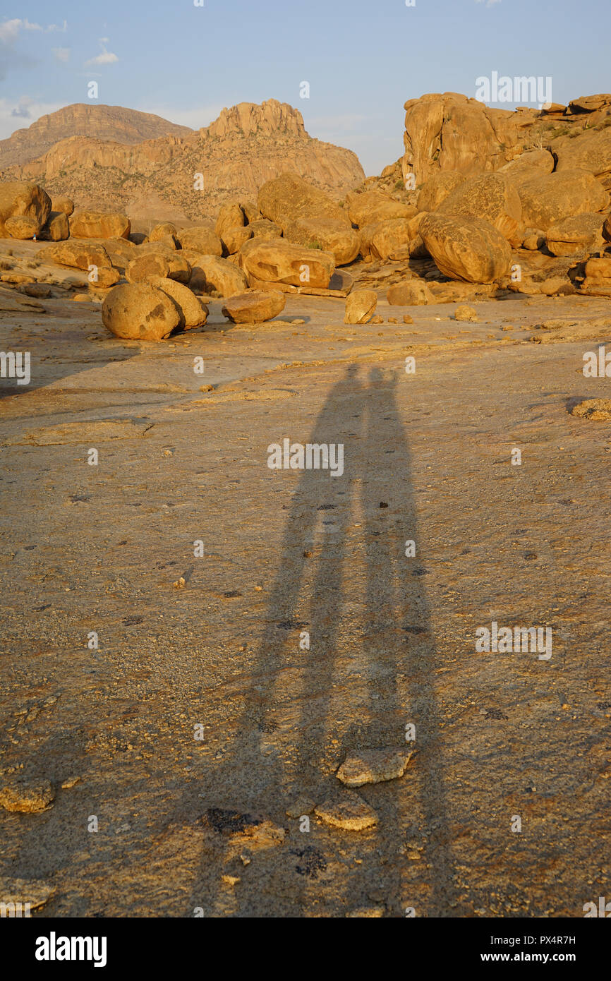 Schatten, Paar, Bull's Party and Elephant's Head, Ameib Farm, Erongo ...