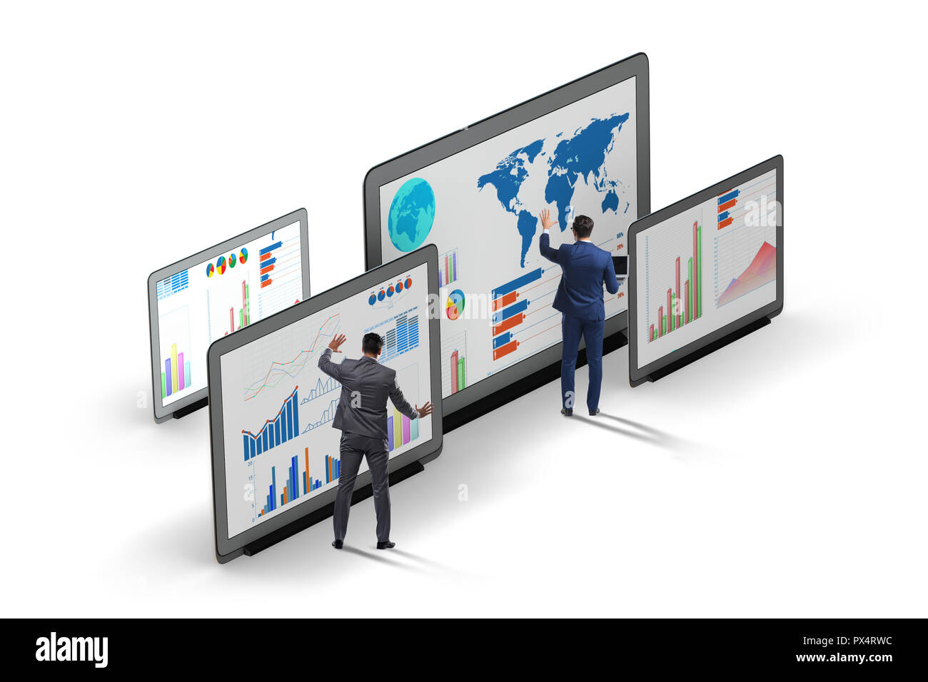 Concept of business charts and finance visualisation Stock Photo - Alamy