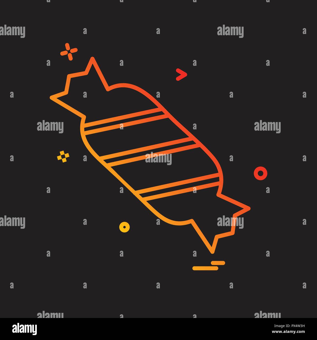 Toffee icon design vector Stock Vector Image & Art - Alamy