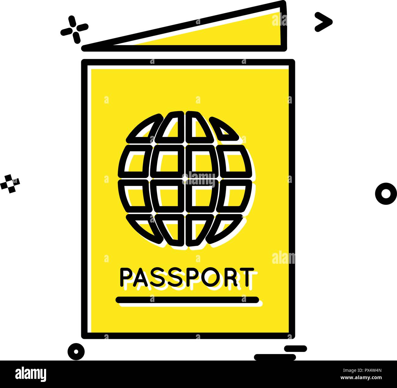 Passport icon design vector Stock Vector Image & Art - Alamy
