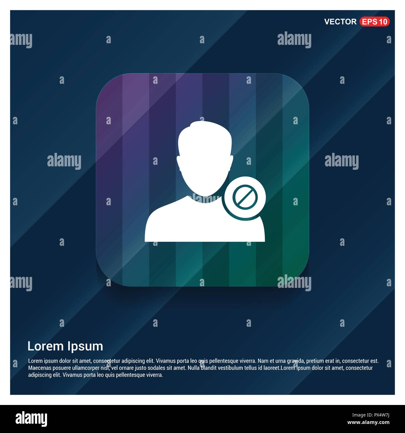 Block user icon. - Free vector icon Stock Vector Image & Art - Alamy