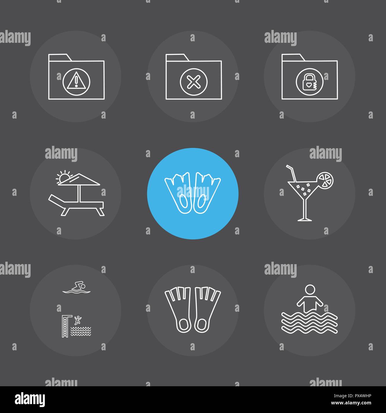 files , folders , globe , world , stars , icon, vector, design, flat ...
