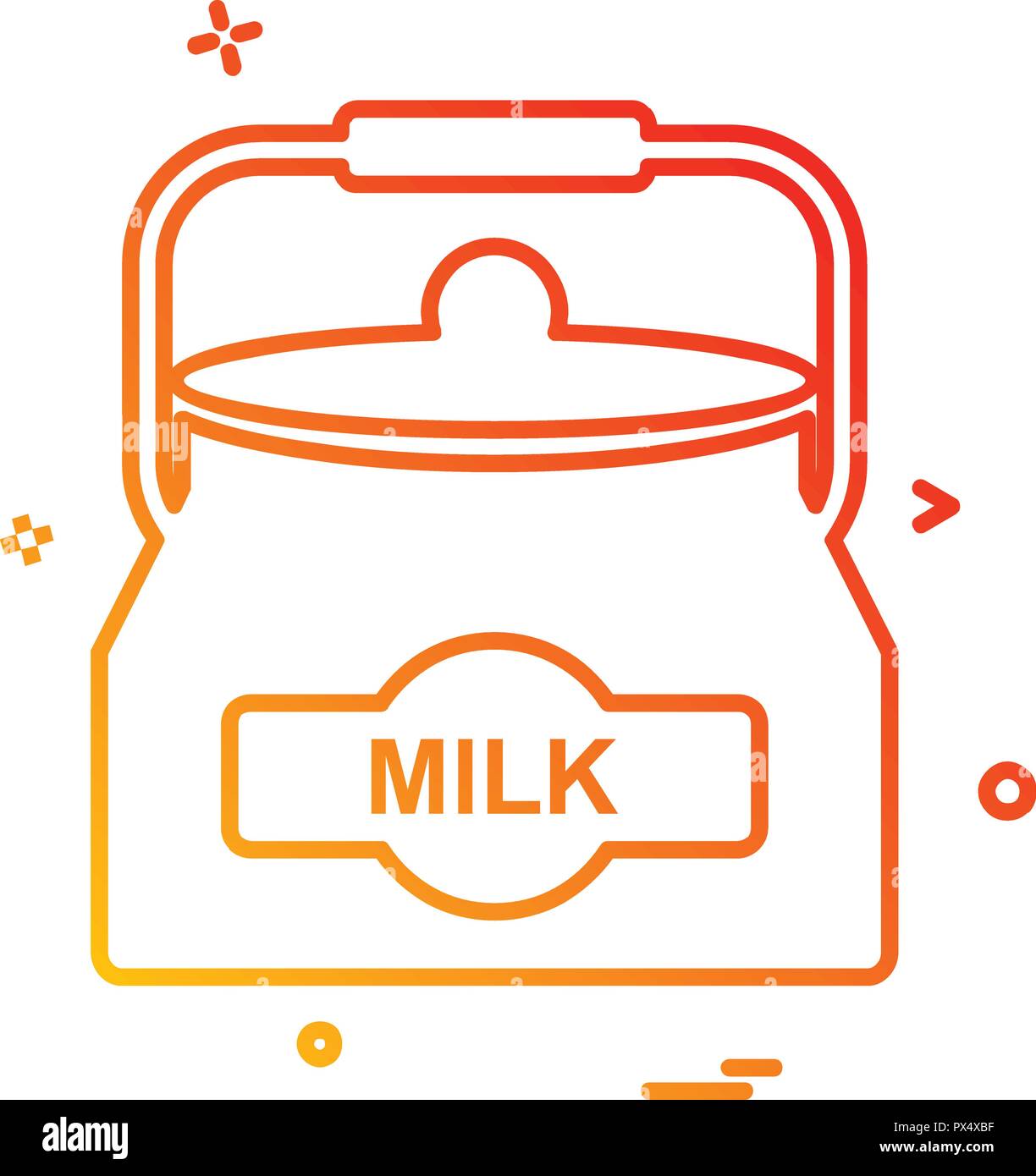 Milk icon design vector Stock Vector Image & Art - Alamy
