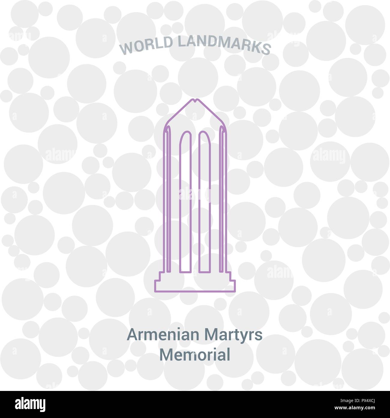 World Famous landmarks design with creative background vector Stock ...