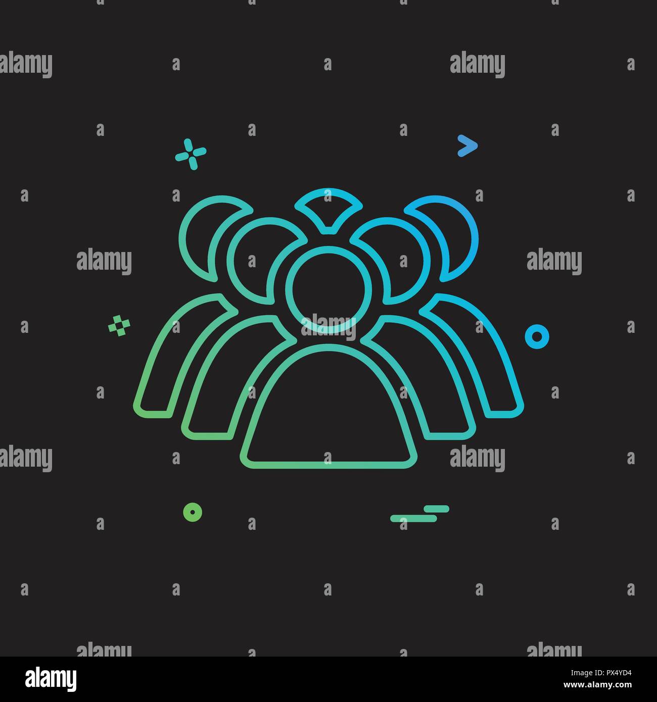 Group avatar icon design vector Stock Vector Image & Art - Alamy