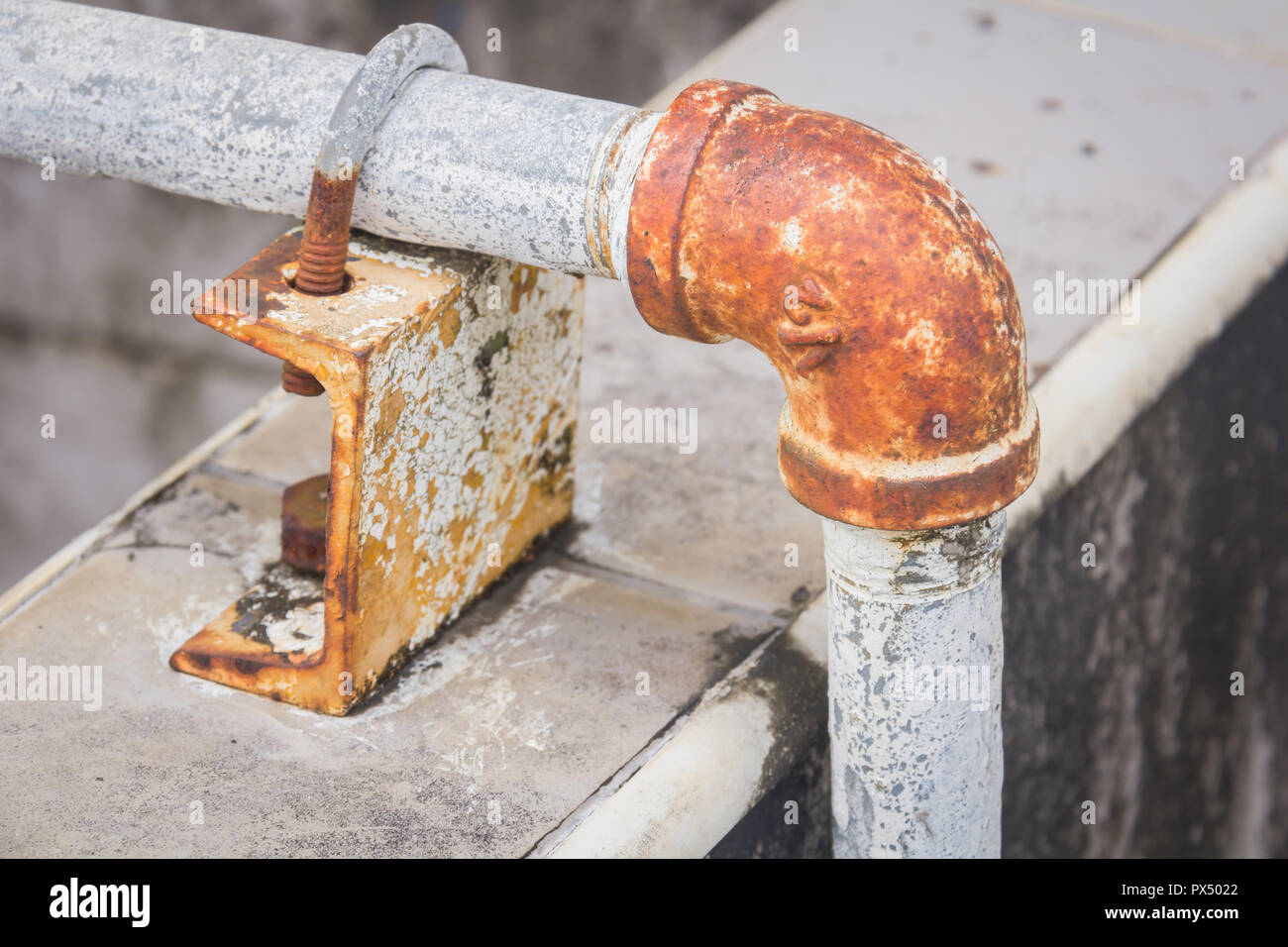 Rusty steel water-main pipe Stock Photo - Alamy