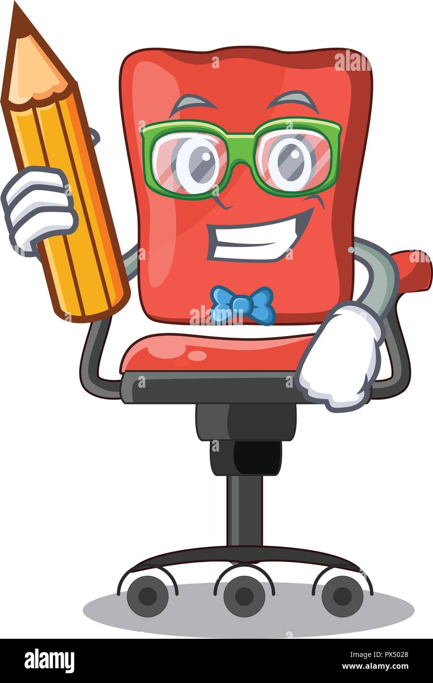 Student cartoon desk chair in the office Stock Vector Image & Art - Alamy