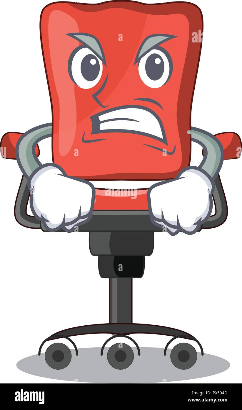 Angry cartoon desk chair in modern living room Stock Vector Image & Art ...