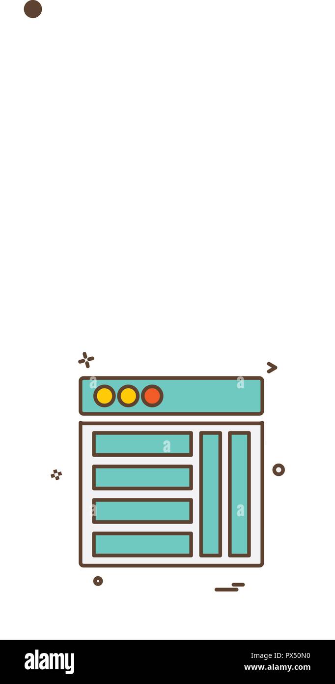 Web layouts icon design vector Stock Vector Image & Art - Alamy