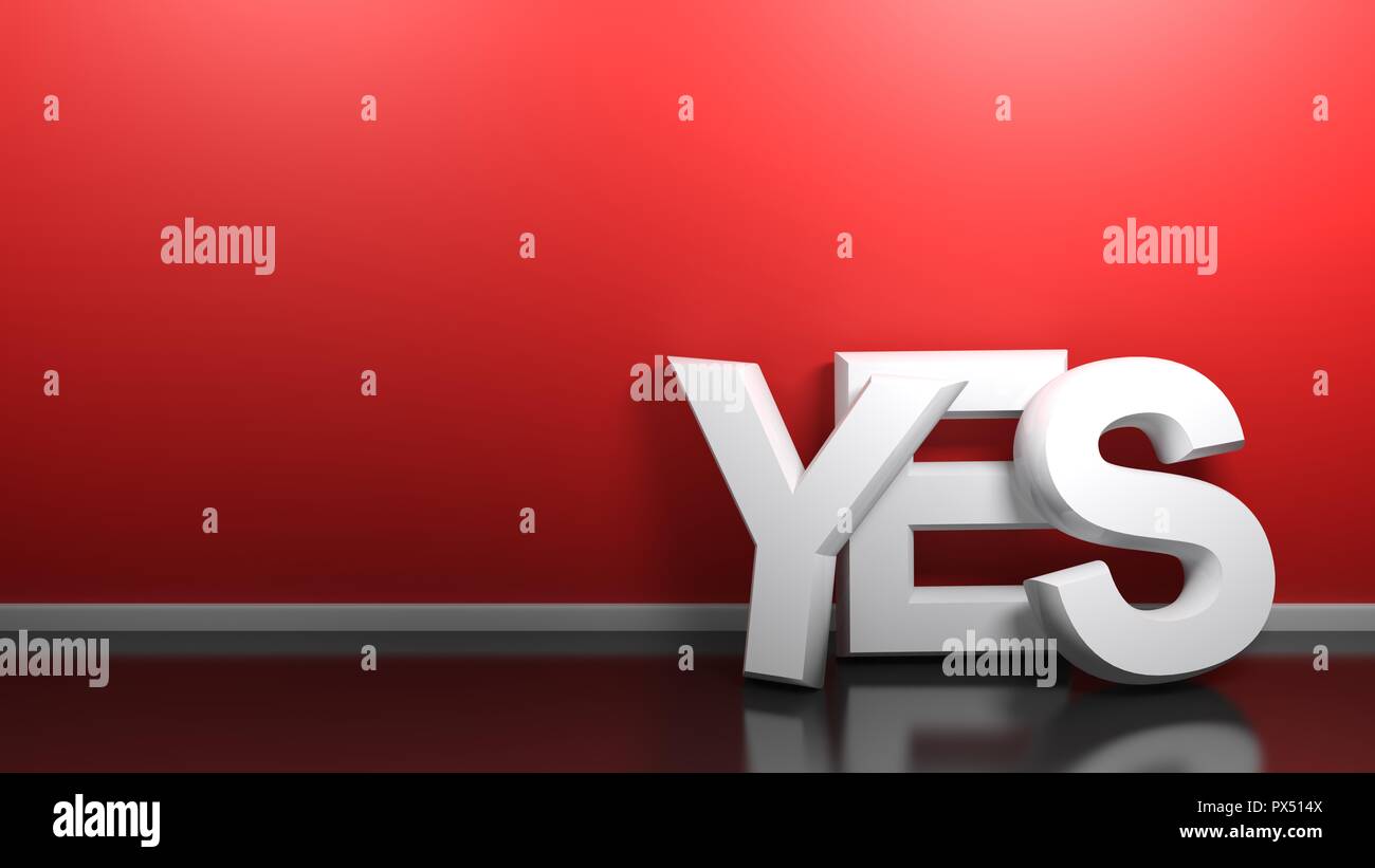 Yes white hi-res stock photography and images - Alamy