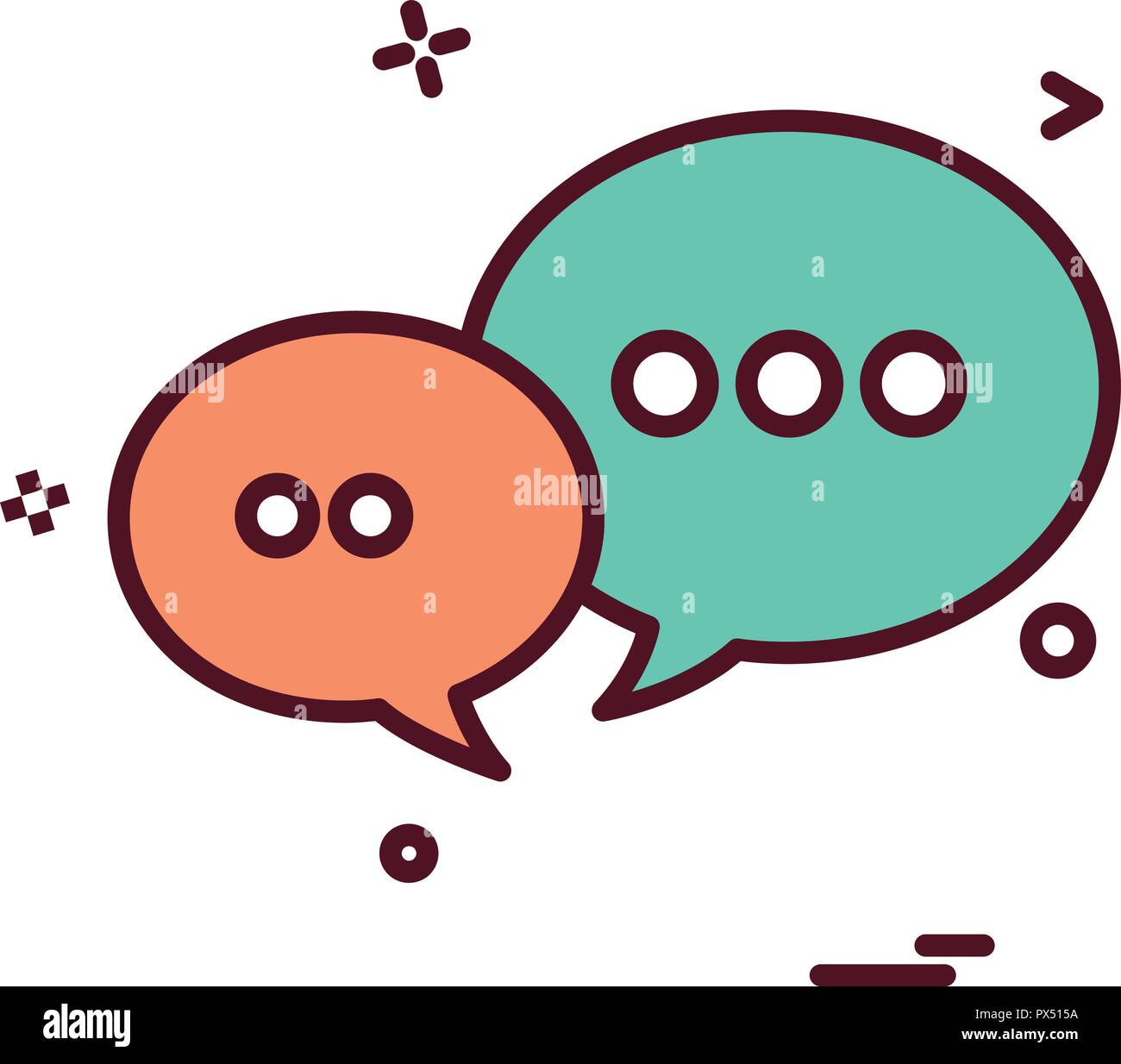 Message icon design vector Stock Vector Image & Art - Alamy