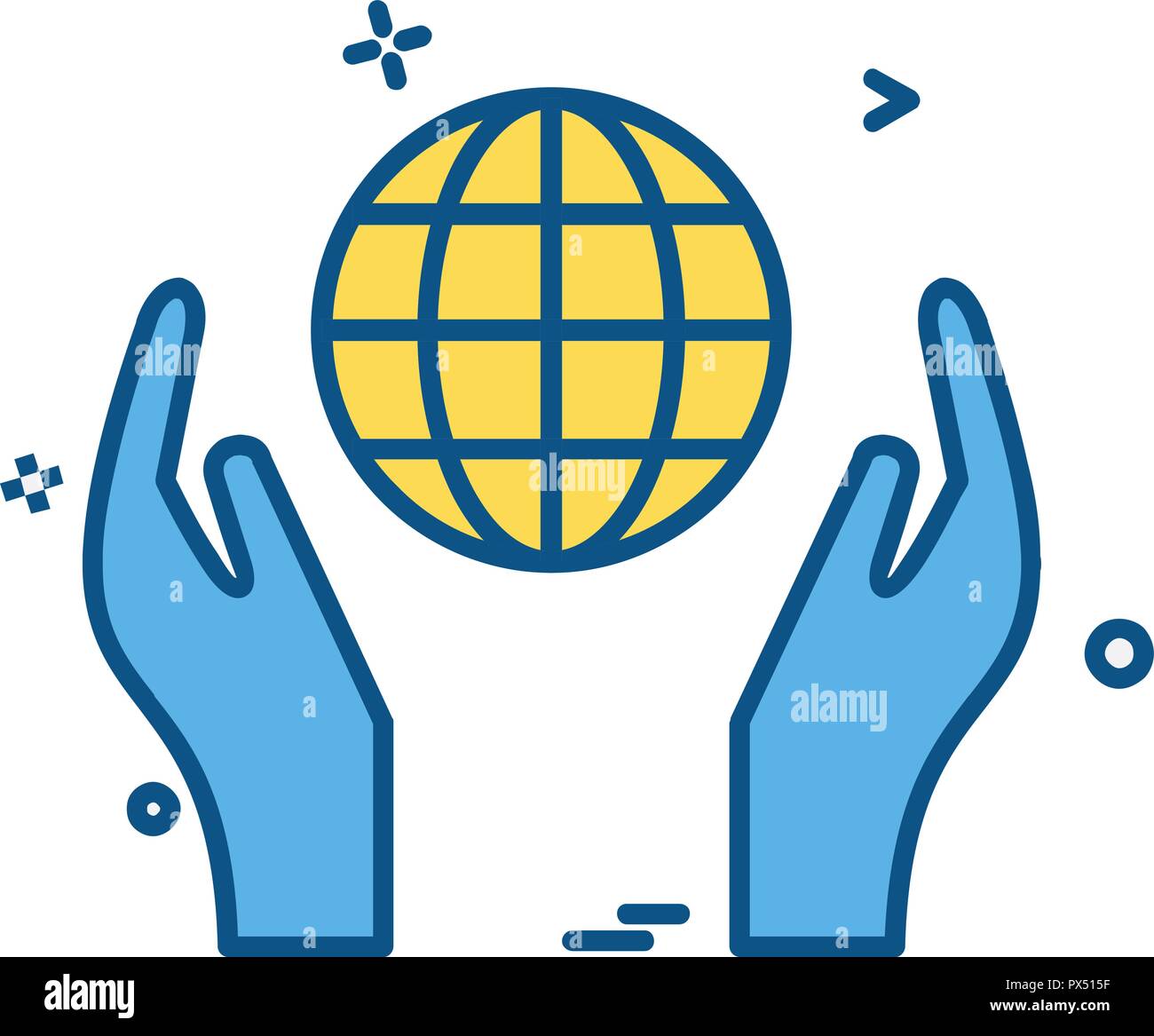 Safe hands icon design vector Stock Vector Image & Art - Alamy