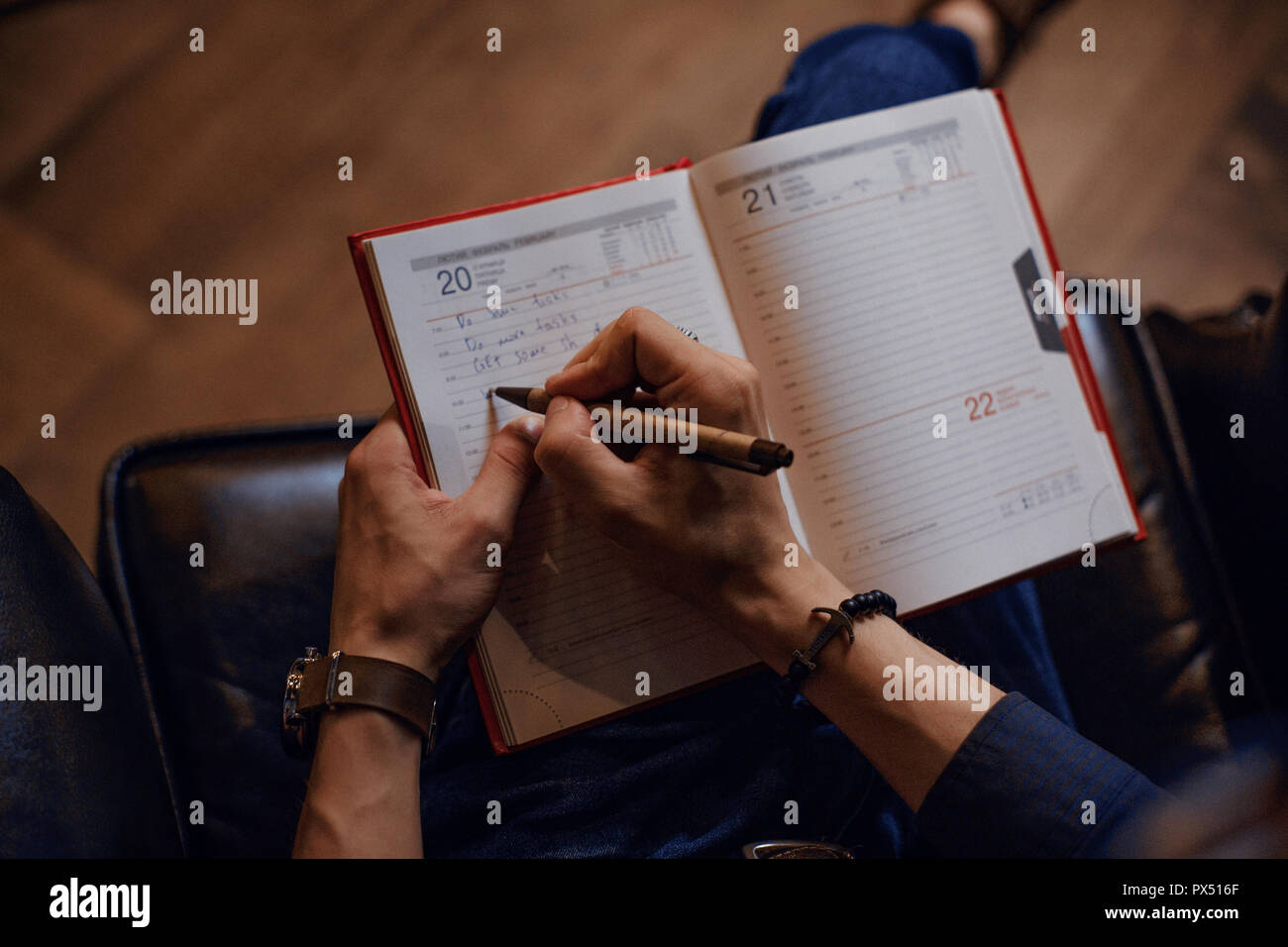 Hand writing in notebook isolated hi-res stock photography and images ...
