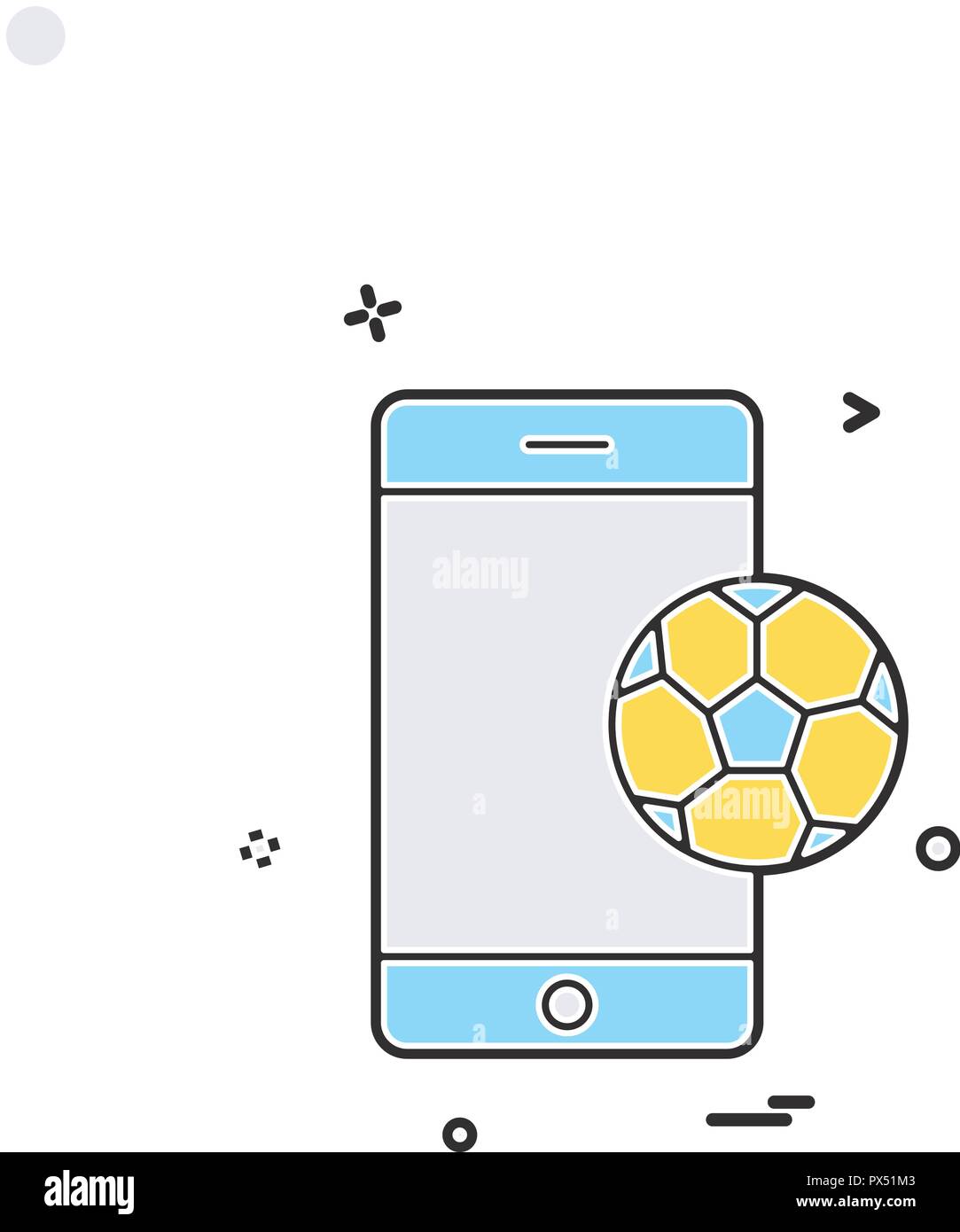 mobile football icon vector design Stock Vector Image & Art - Alamy