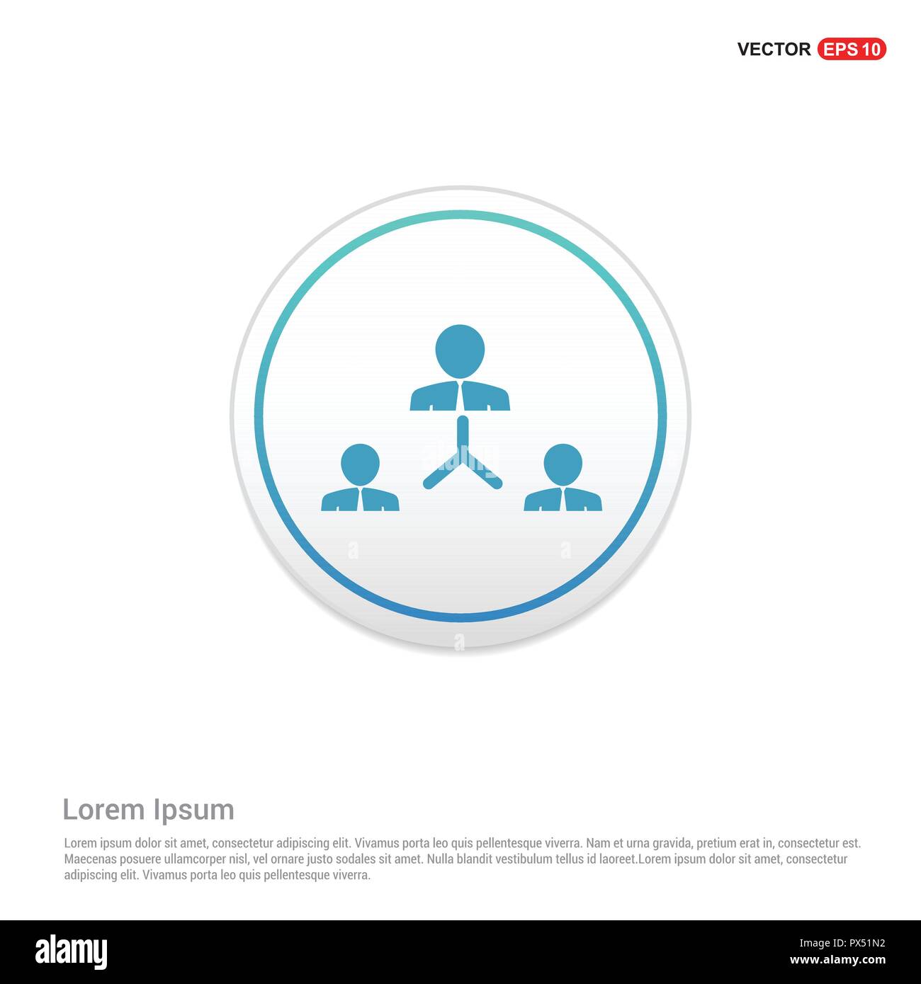 Network icon - white circle button Stock Vector Image & Art - Alamy