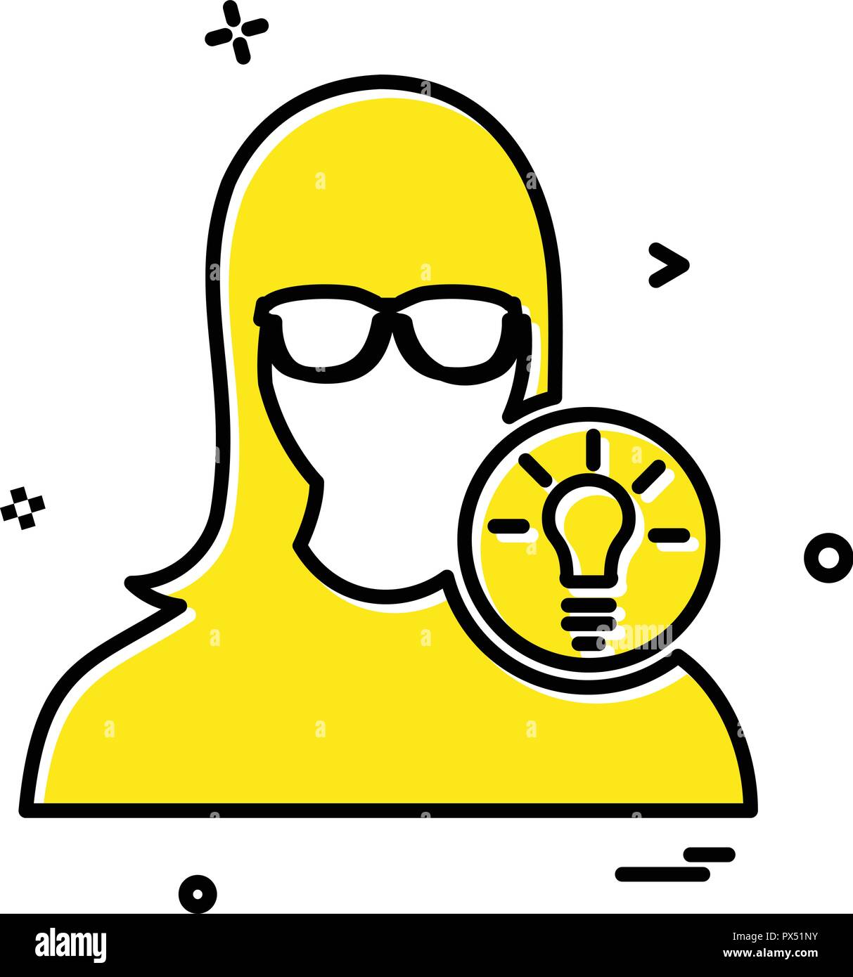 Avatar female icon design vector Stock Vector Image & Art - Alamy