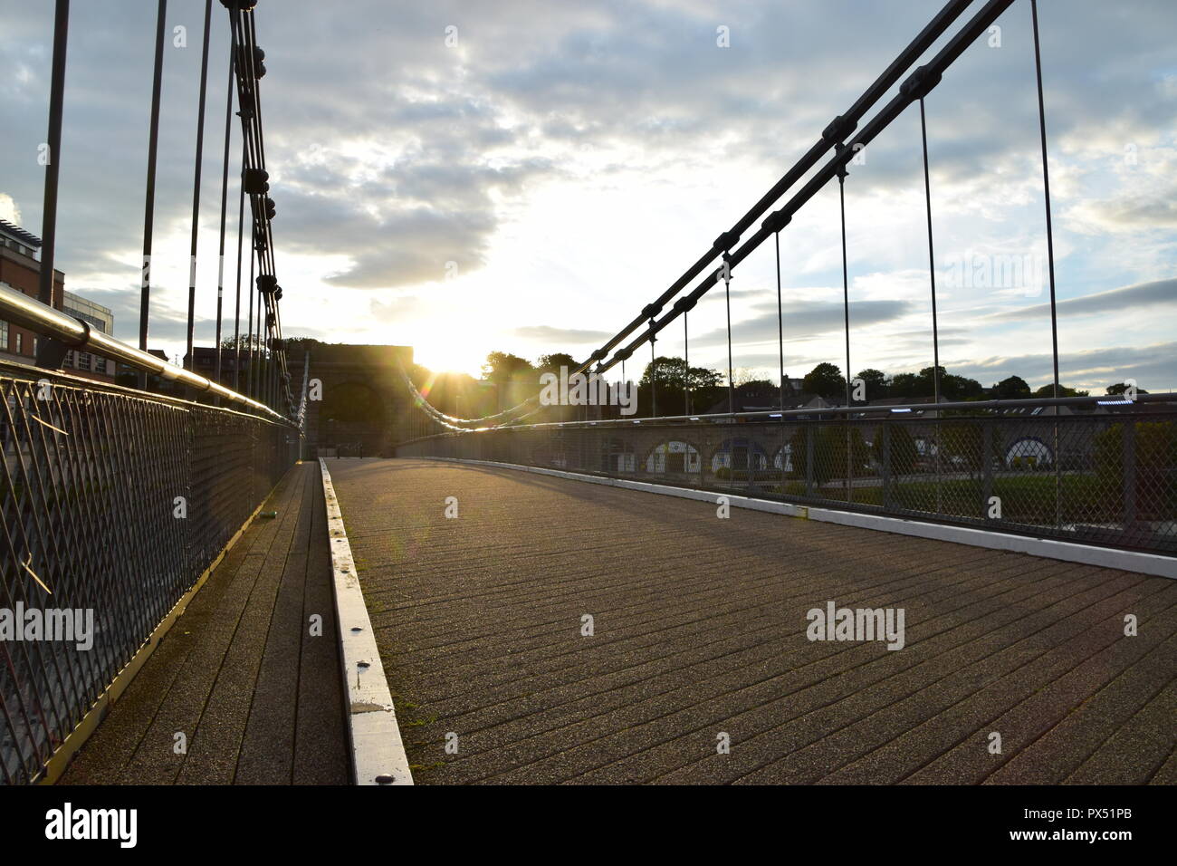 Wellington Suspension Bridge, Aberdeen, Scotland Stock Photo - Alamy