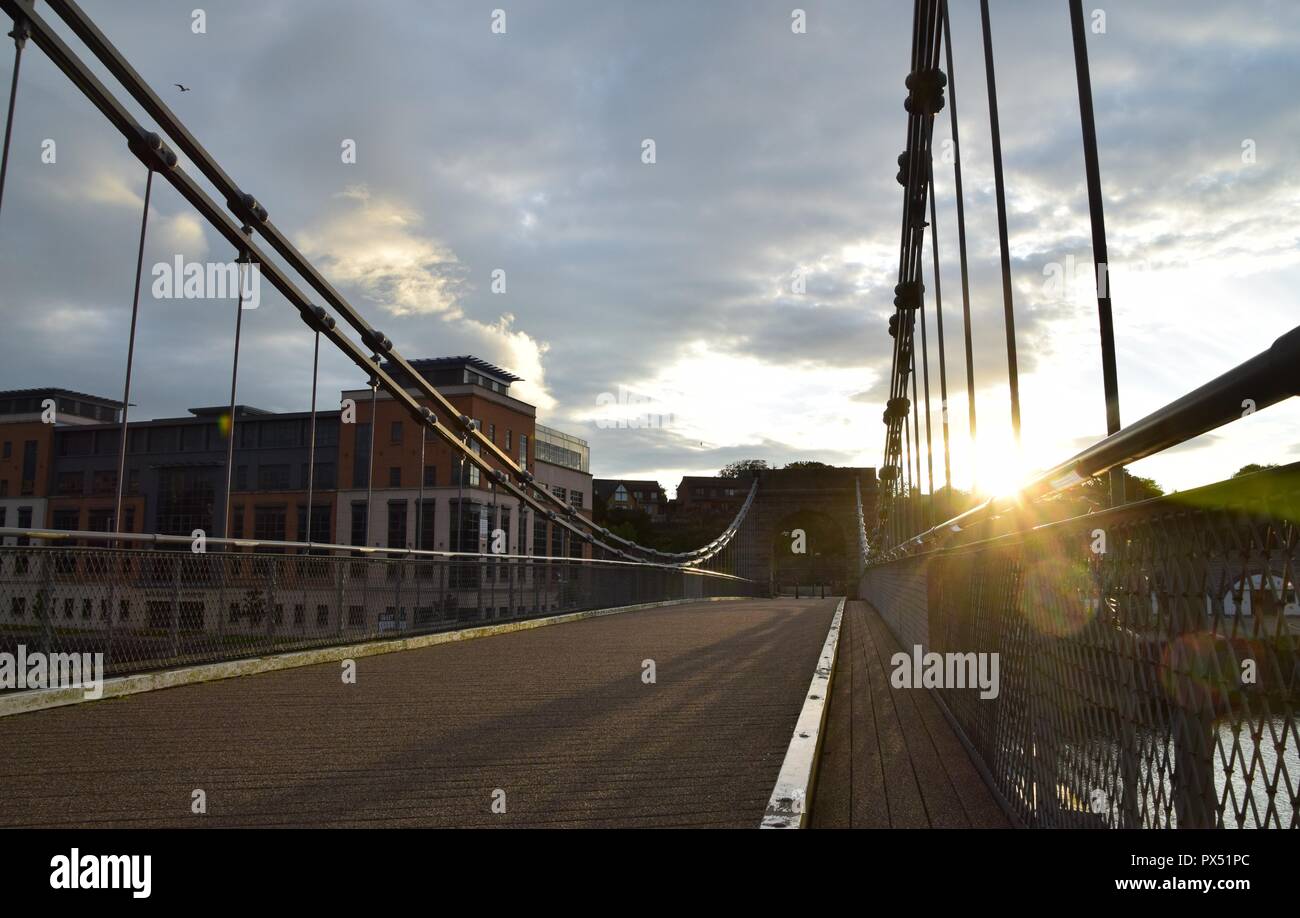 Wellington suspension bridge aberdeen hi-res stock photography and ...