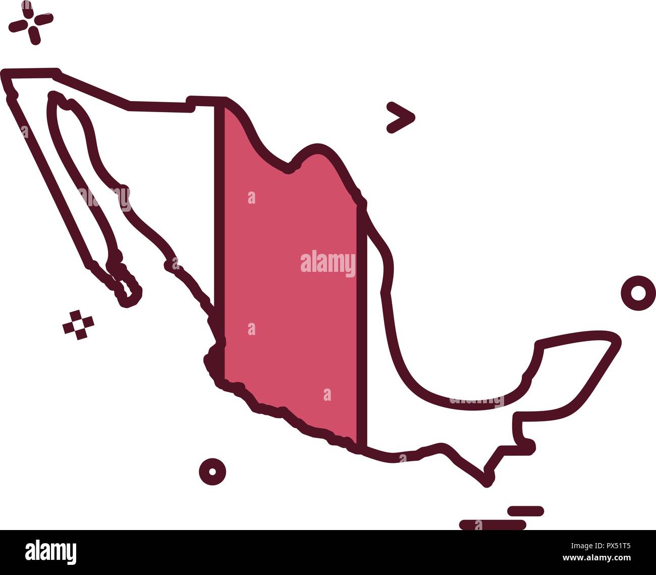 Usa mexican border sign Stock Vector Images - Alamy
