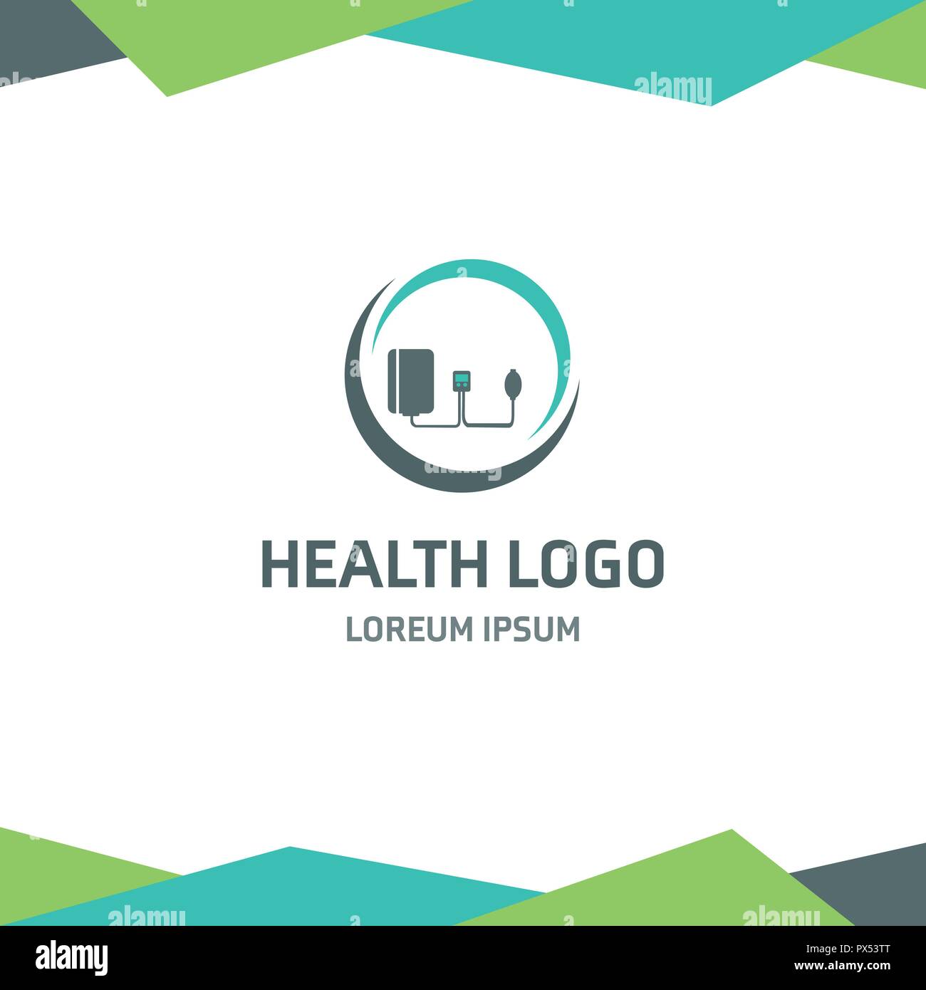Health logo design with typography vector Stock Vector Image & Art - Alamy