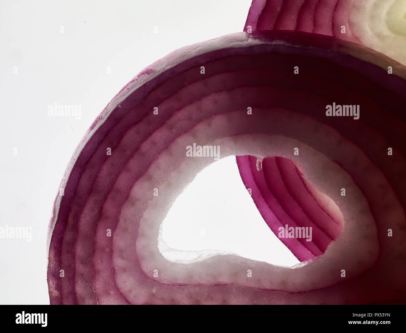 Red onion close-up abstract food photograph Stock Photo - Alamy
