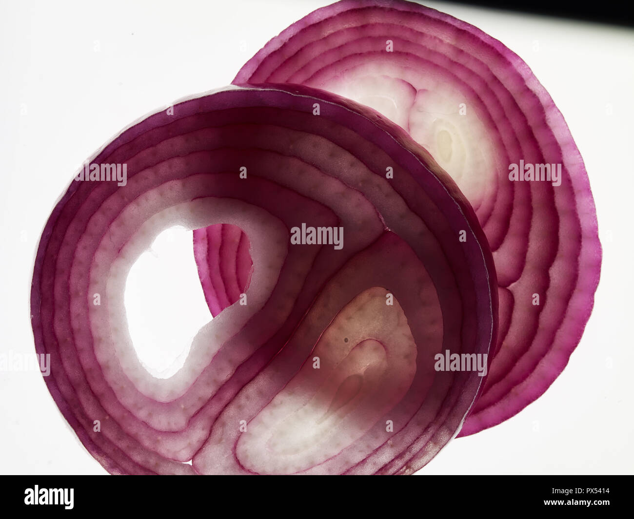 Red onion abstract food photograph Stock Photo - Alamy