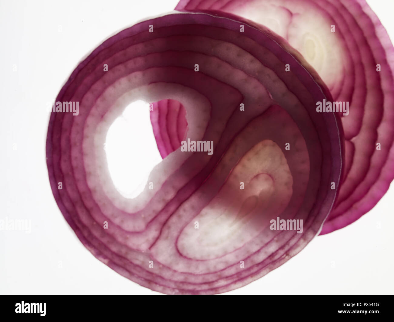 Red onion abstract food photograph Stock Photo - Alamy